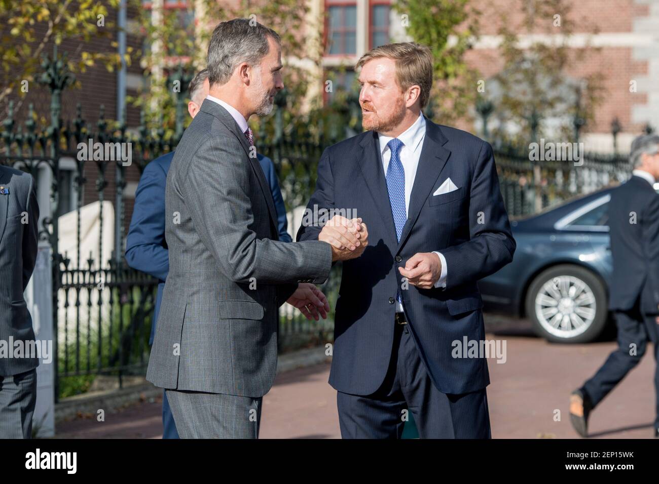 King Willem-Alexander and King Felipe attend the opening of the ...