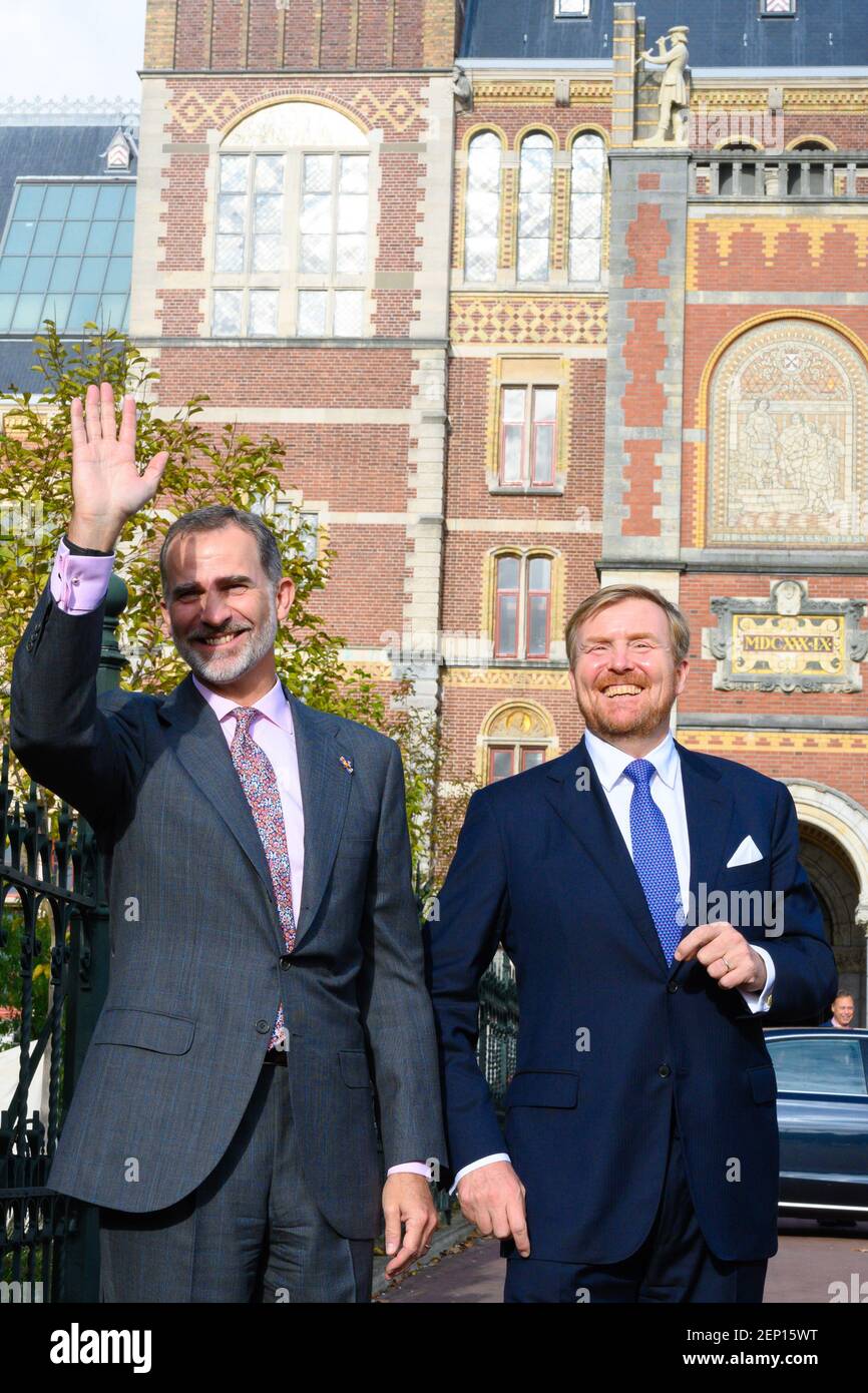 King Willem-Alexander and King Felipe attend the opening of the ...