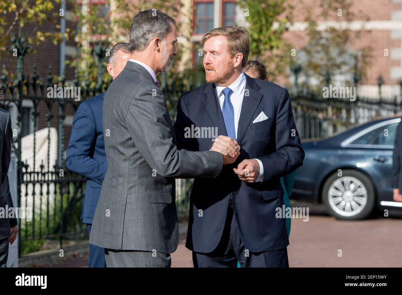 King Willem-Alexander and King Felipe attend the opening of the ...