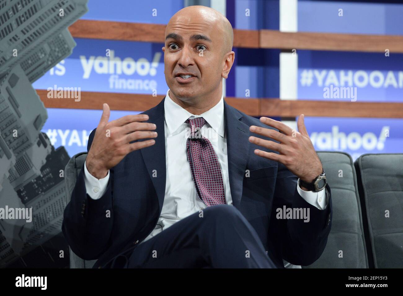 Neel Kashkari, Minneapolis Federal Reserve President, participates in ...