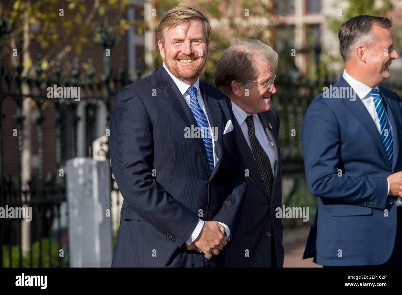 10-10-2019 Amsterdam King Felipe and King Willem-Alexander during the ...