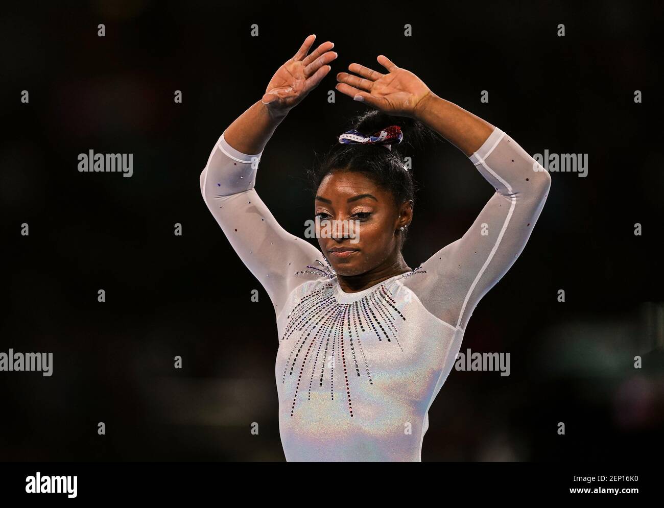 October 10, 2019: Simone Biles of United States of America winning her ...