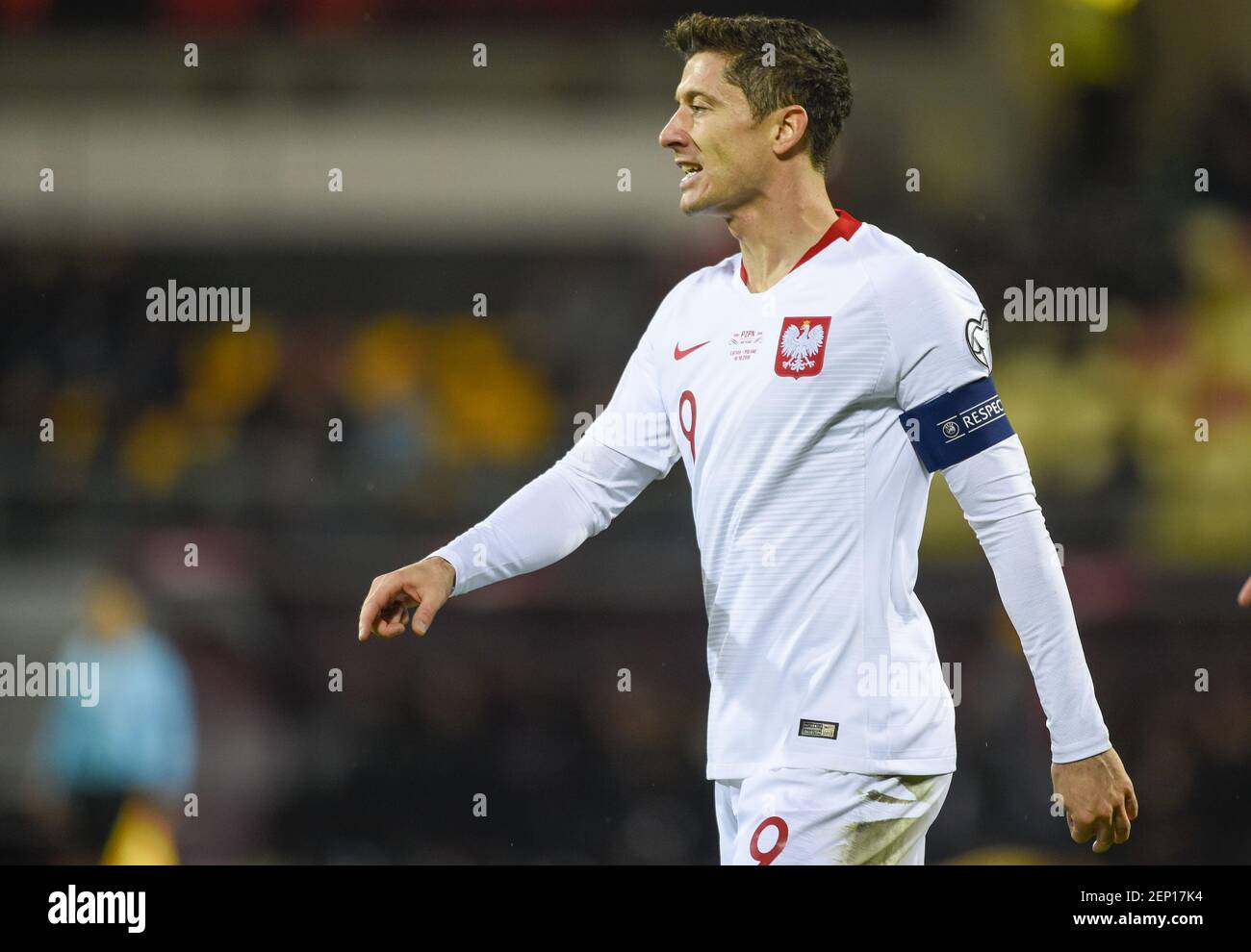 Robert Lewandowski of Poland reacts during the UEFA Euro 2020 ...
