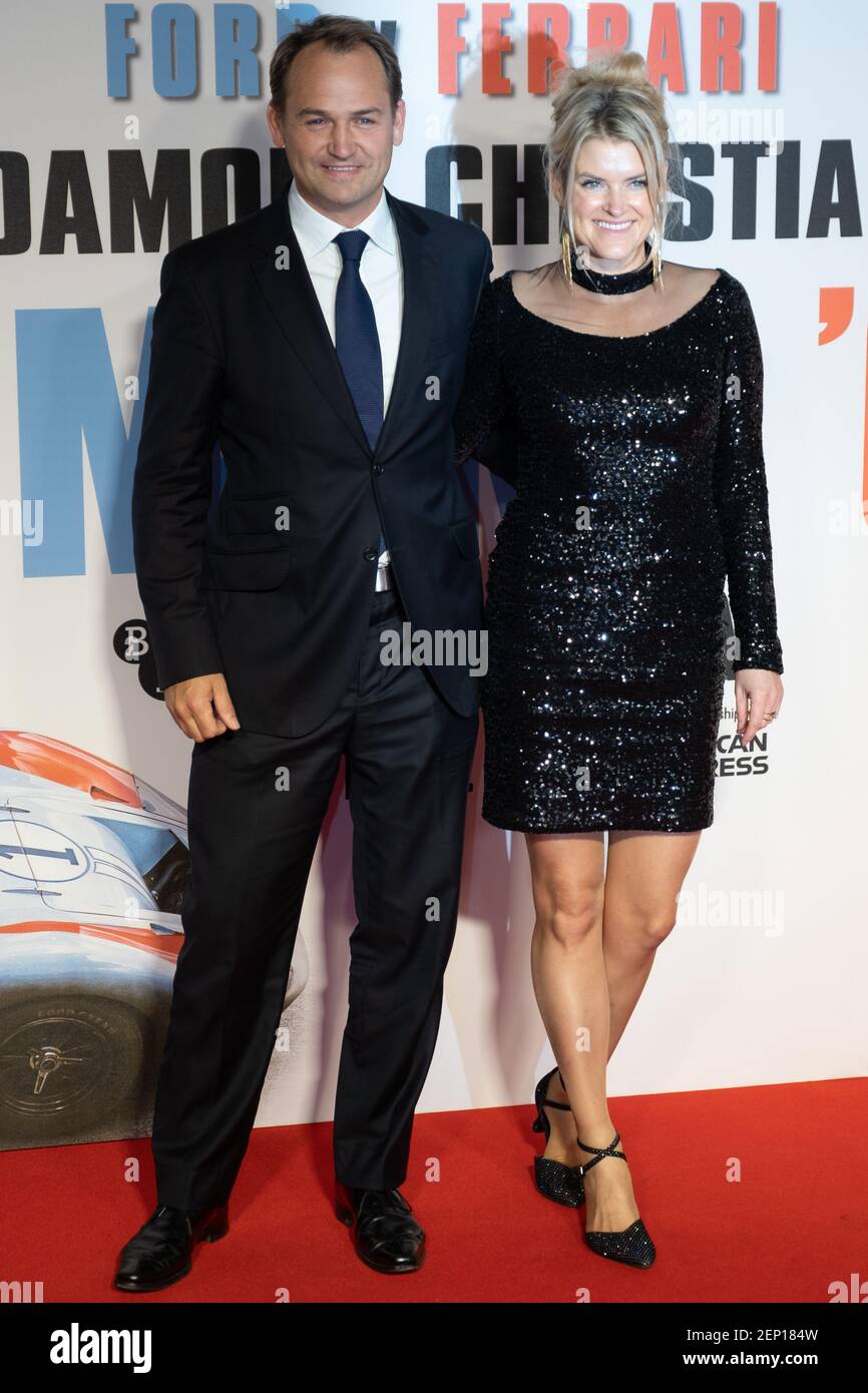 Ben Collins and Georgina Collins attend the Le Mans 66 UK Premiere ...