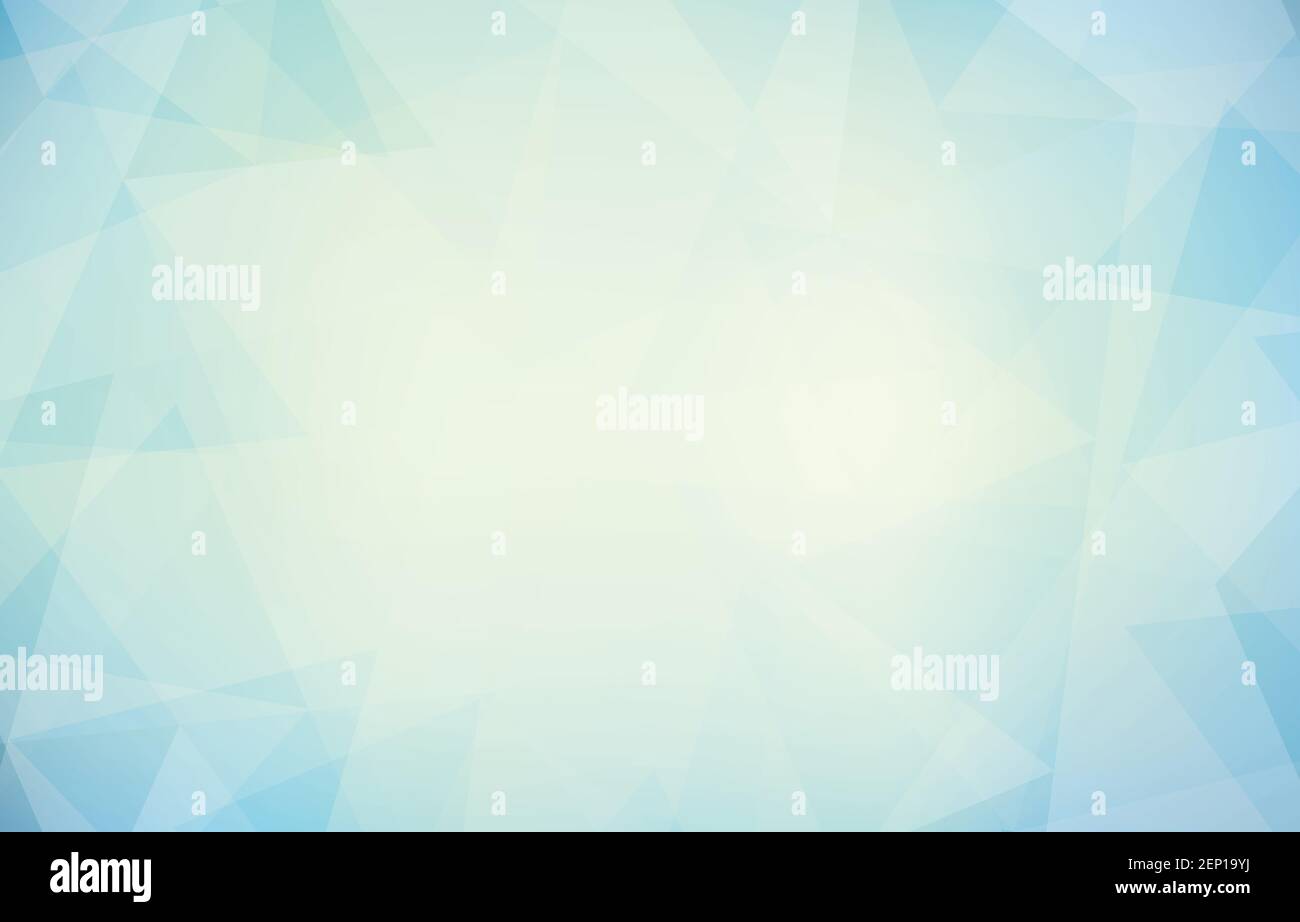 Abstract simple bluish background with translucent triangles. Subtle vector graphic pattern ...