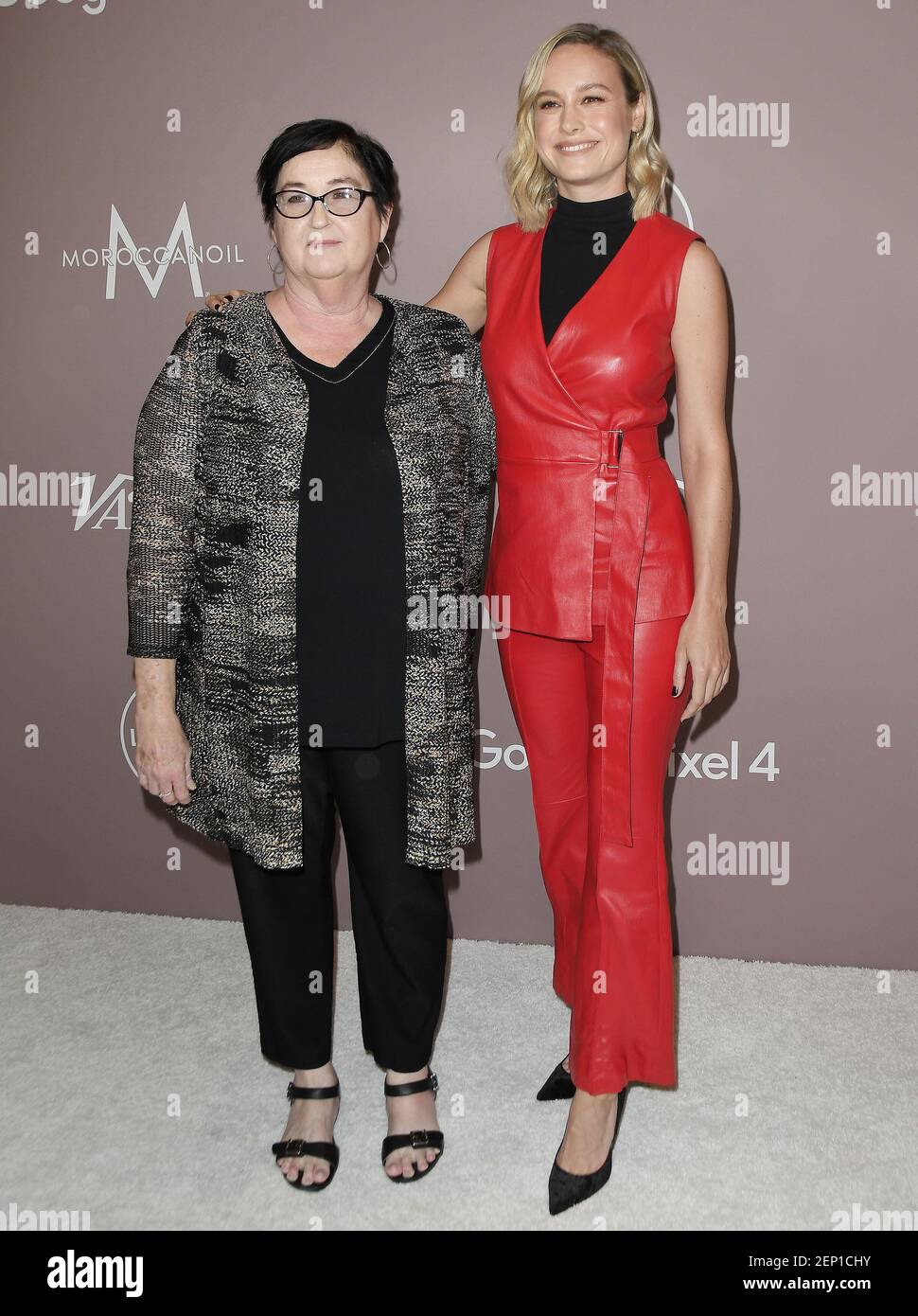 (L-R) Eva Ansley and Brie Larson at the Variety's 2019 Power Of Women ...