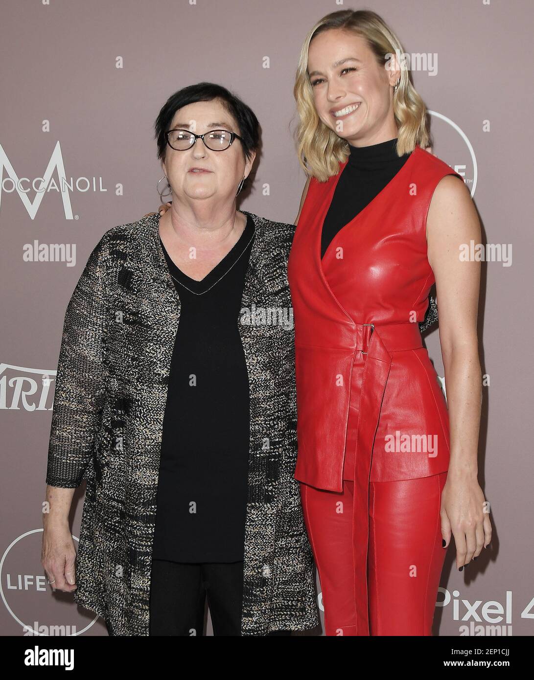 (L-R) Eva Ansley and Brie Larson at the Variety's 2019 Power Of Women ...