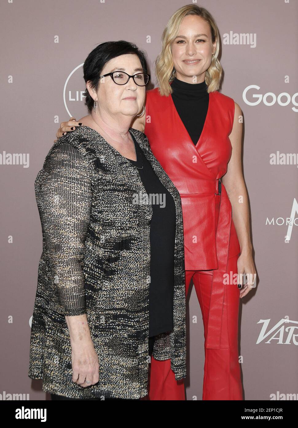 (L-R) Eva Ansley and Brie Larson at the Variety's 2019 Power Of Women ...