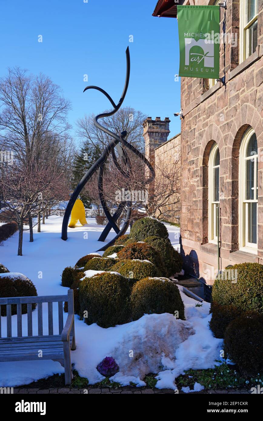 DOYLESTOWN, PA -21 FEB 2021- View of the Michener Art Museum in ...