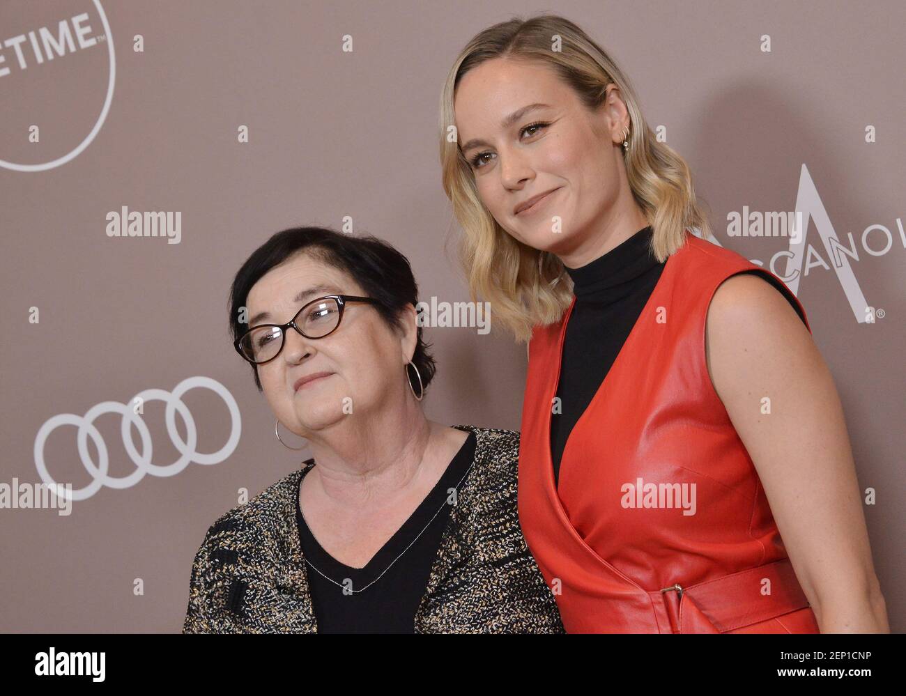 (L-R) Eva Ansley and Brie Larson at the Variety's 2019 Power Of Women ...