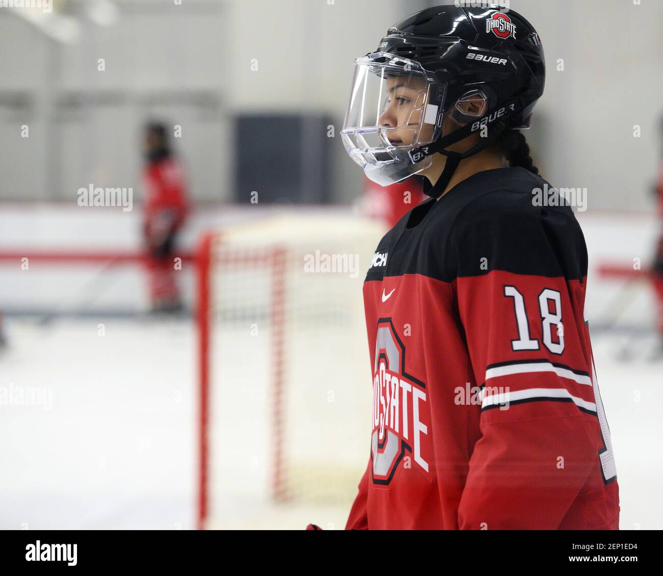 October 11, 2019: Ohio State Buckeyes defenseman Sophie Jaques (18 ...