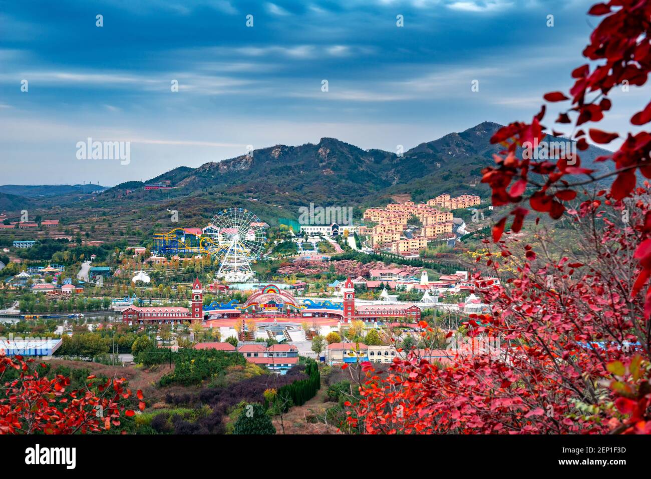 Shandong,CHINA-City scene of Yantai city, Shandong province.(EDITORIAL ...