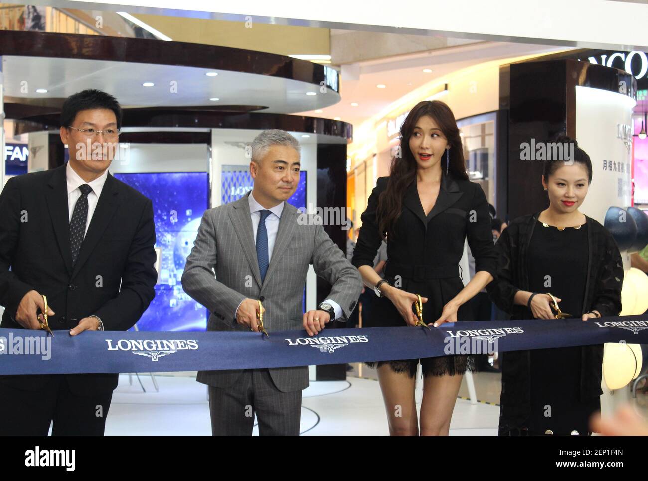 Fujian ,CHINA-Chinese actress Lin Chi-ling poses for a watch campaign ...