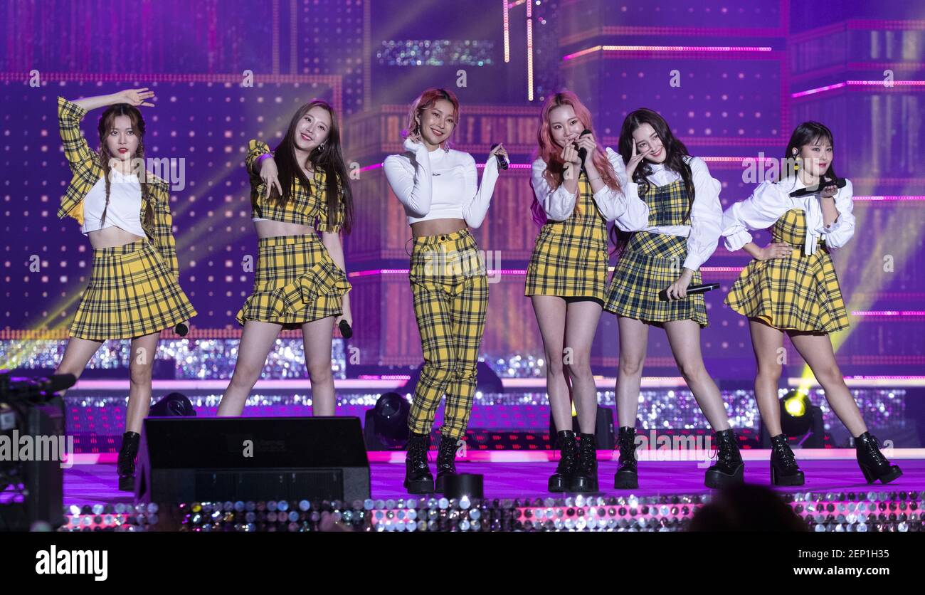 11 October 2019 - Changwon, South Korea : South Korean K-Pop girl group ...