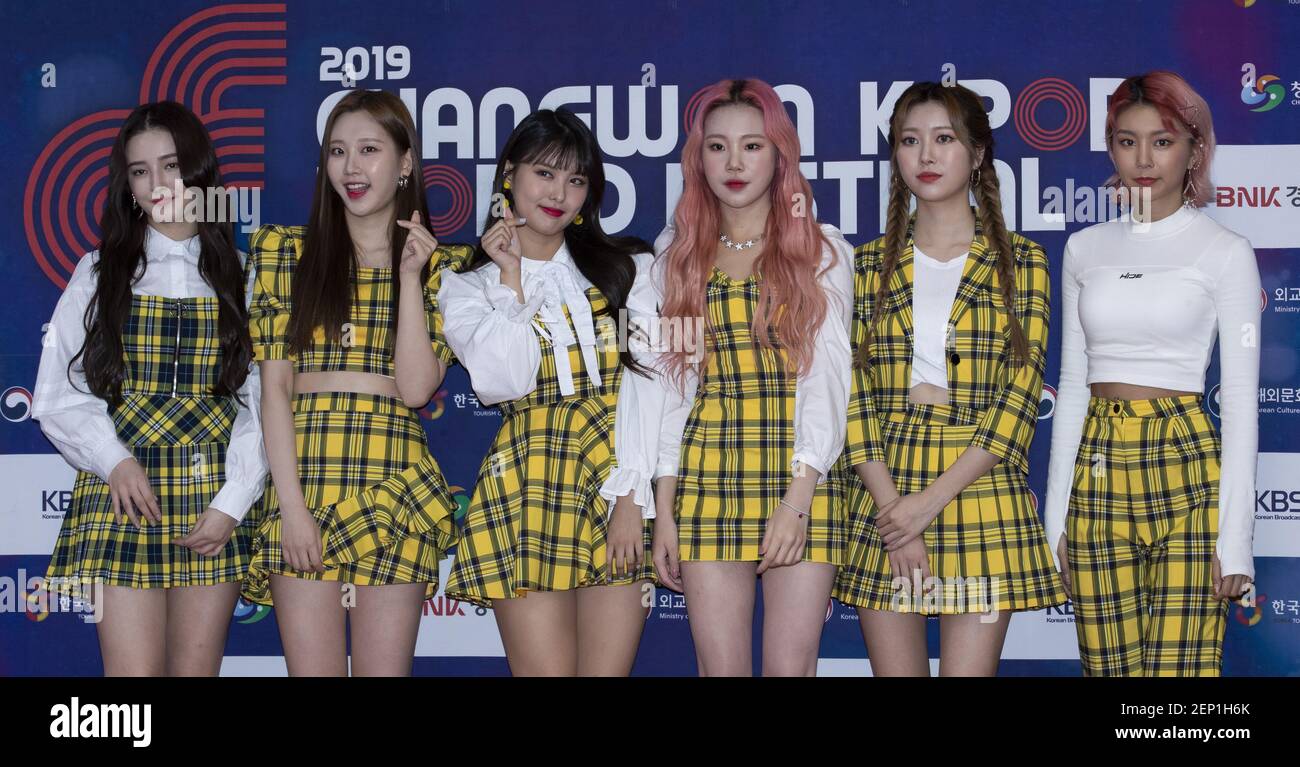 11 October 2019 - Changwon, South Korea : South Korean K-Pop girl group ...