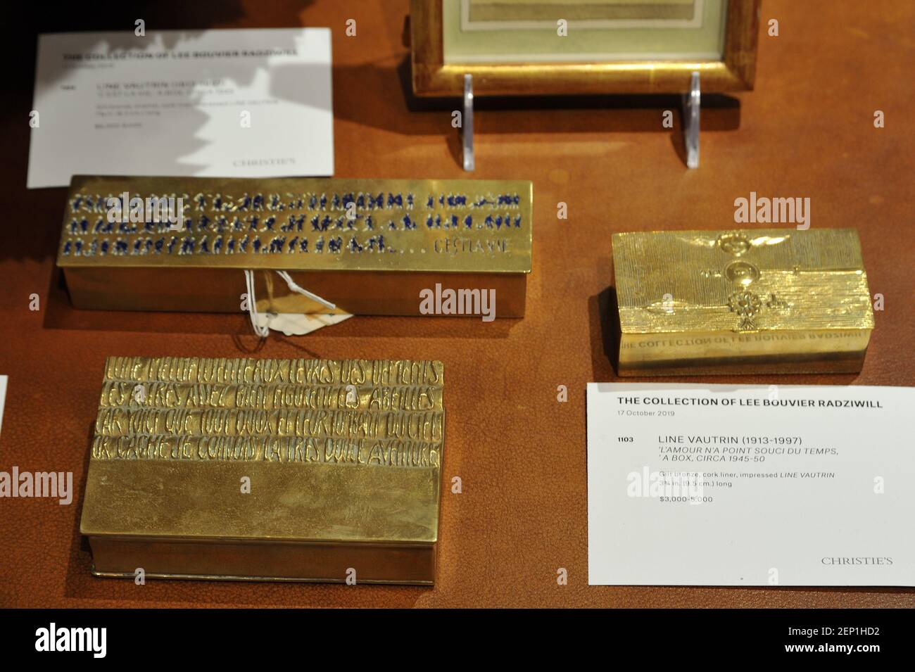 Line Vautrin boxes from the Lee Radziwill collection on display at ...