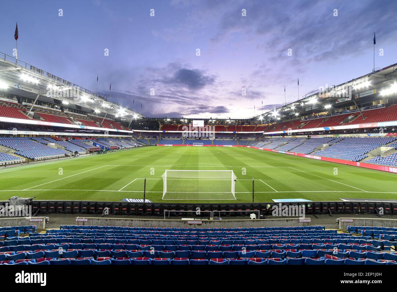 General view of Ullevaal Stadium during the UEFA Euro 2020 Qualifiers ...