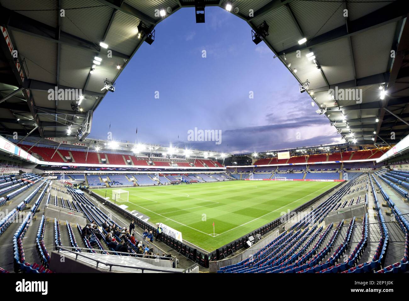 General view of Ullevaal Stadium during the UEFA Euro 2020 Qualifiers ...
