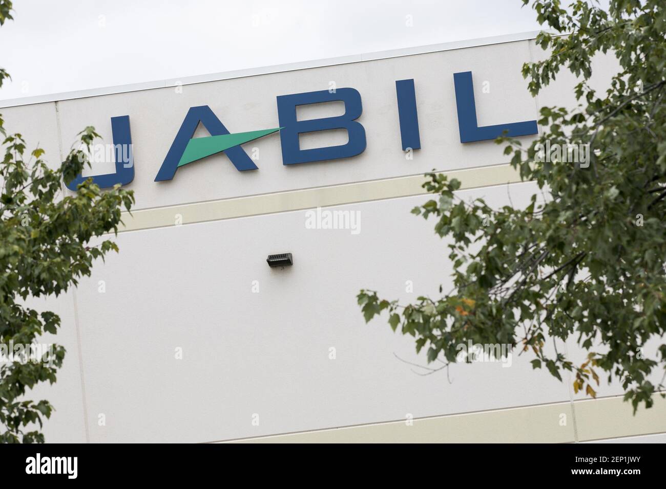 A logo sign outside of a facility occupied by Jabil, Inc., in Mebane ...