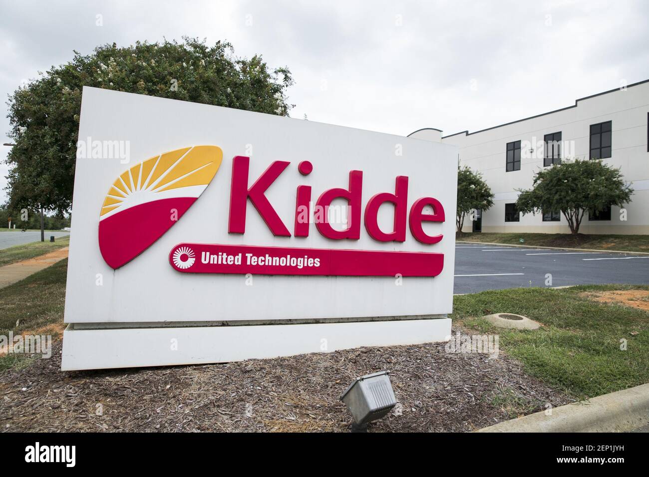 A logo sign outside of the headquarters of Kidde in Mebane, North ...