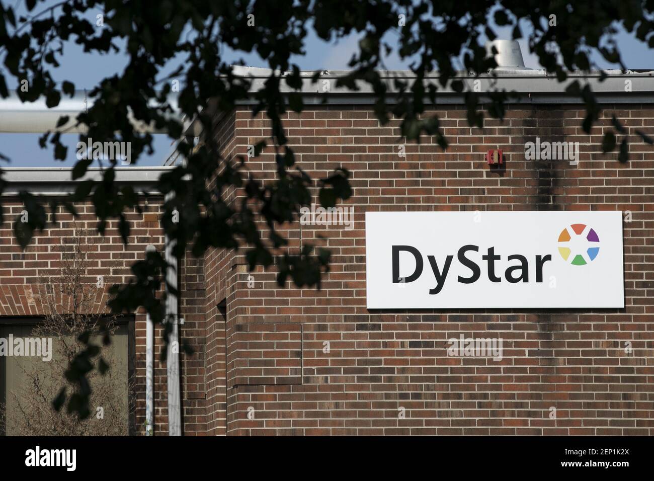 A logo sign outside of a facility occupied by DyStar in Reidsville, North Carolina on September ...