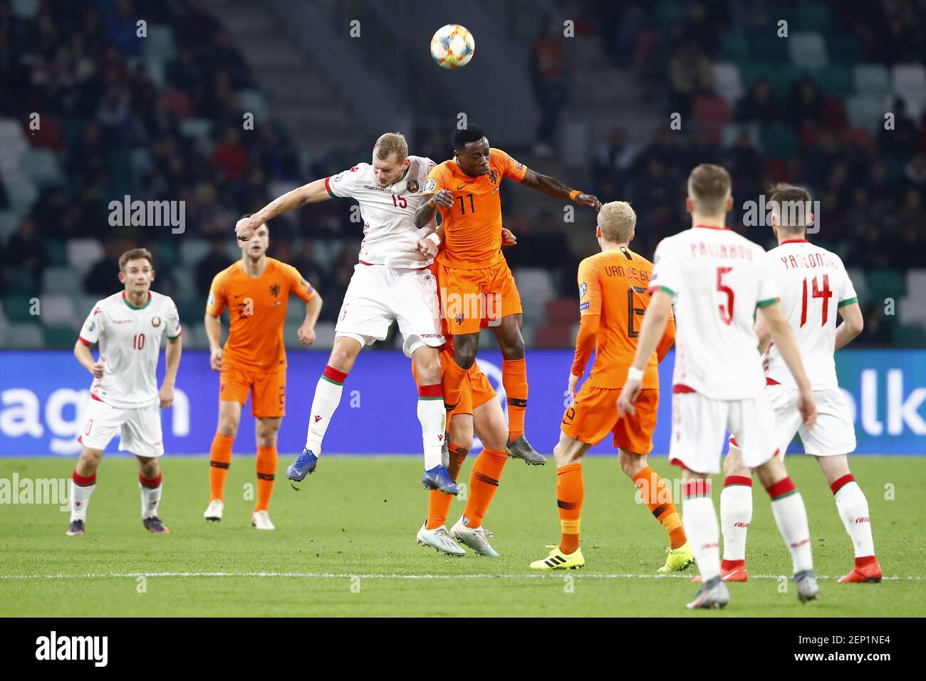 MINSK, 13-10-2019 , Dinamo Stadium, Belarus - Netherlands. Euro 2020 ...