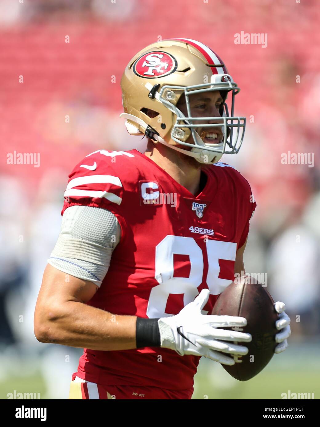 October 13, 2019 Los Angeles, CA...San Francisco 49ers tight end George ...
