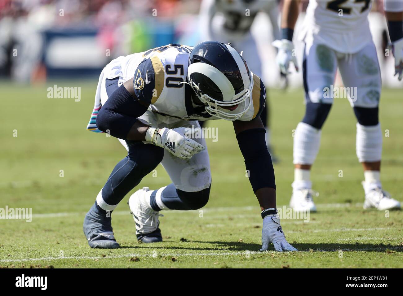 October 13, 2019 Los Angeles, CA...Los Angeles Rams outside linebacker ...