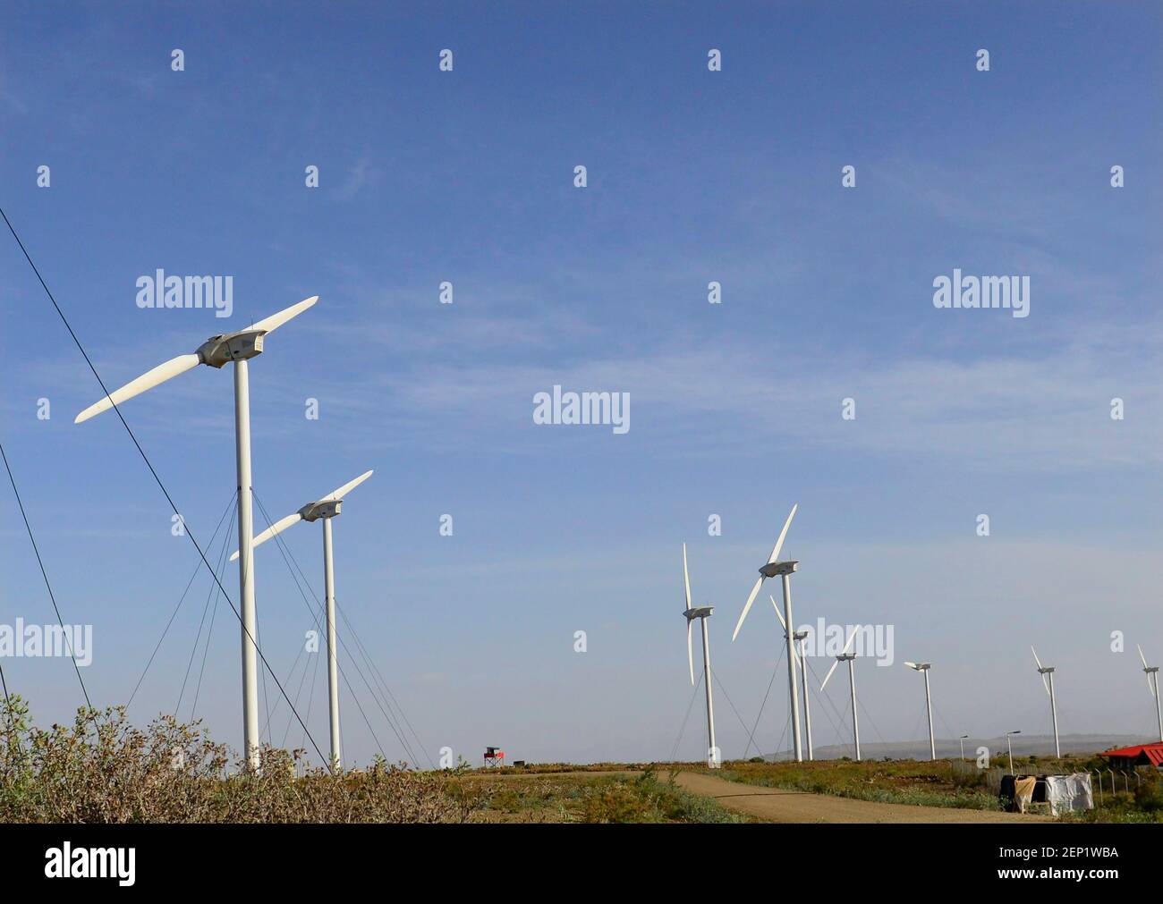 Ashegoda Wind Farm near Mekele, Tigray region, Ethiopia Stock Photo - Alamy