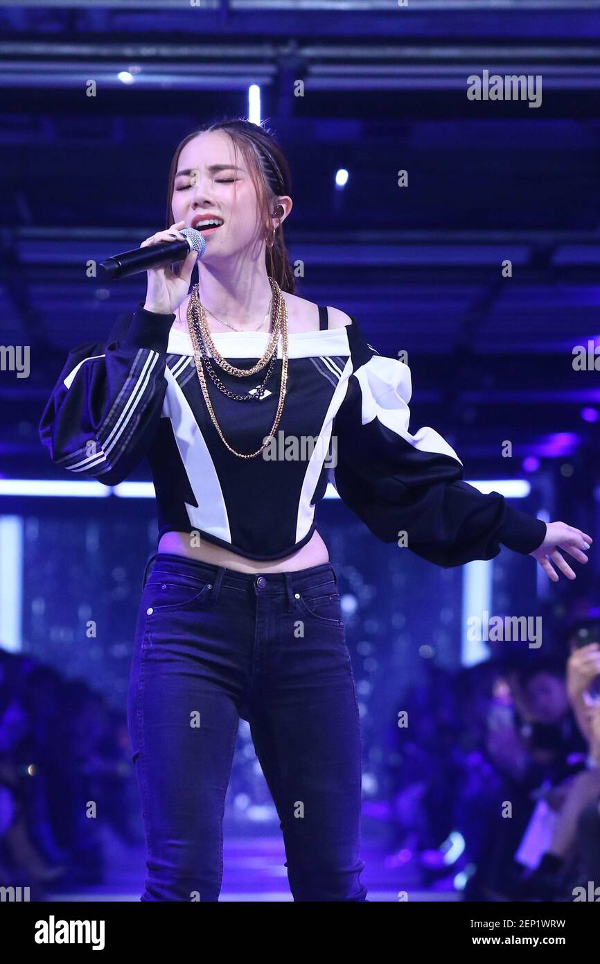 Chinese singer-songwriter and actress Gloria Tang Sze-wing or G.E.M ...