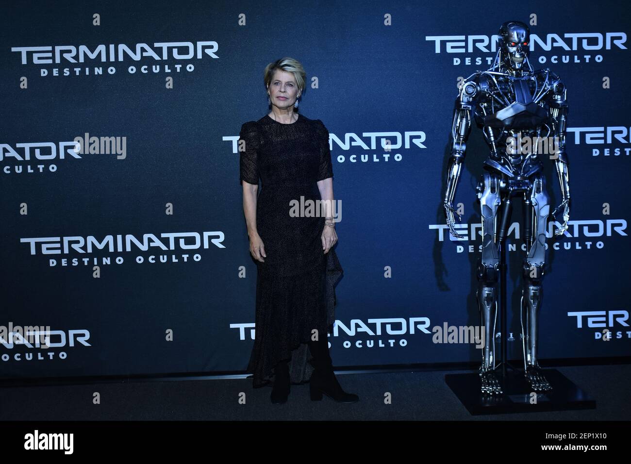 Mexico City Mexico October 13 American Actress Linda Hamilton Poses