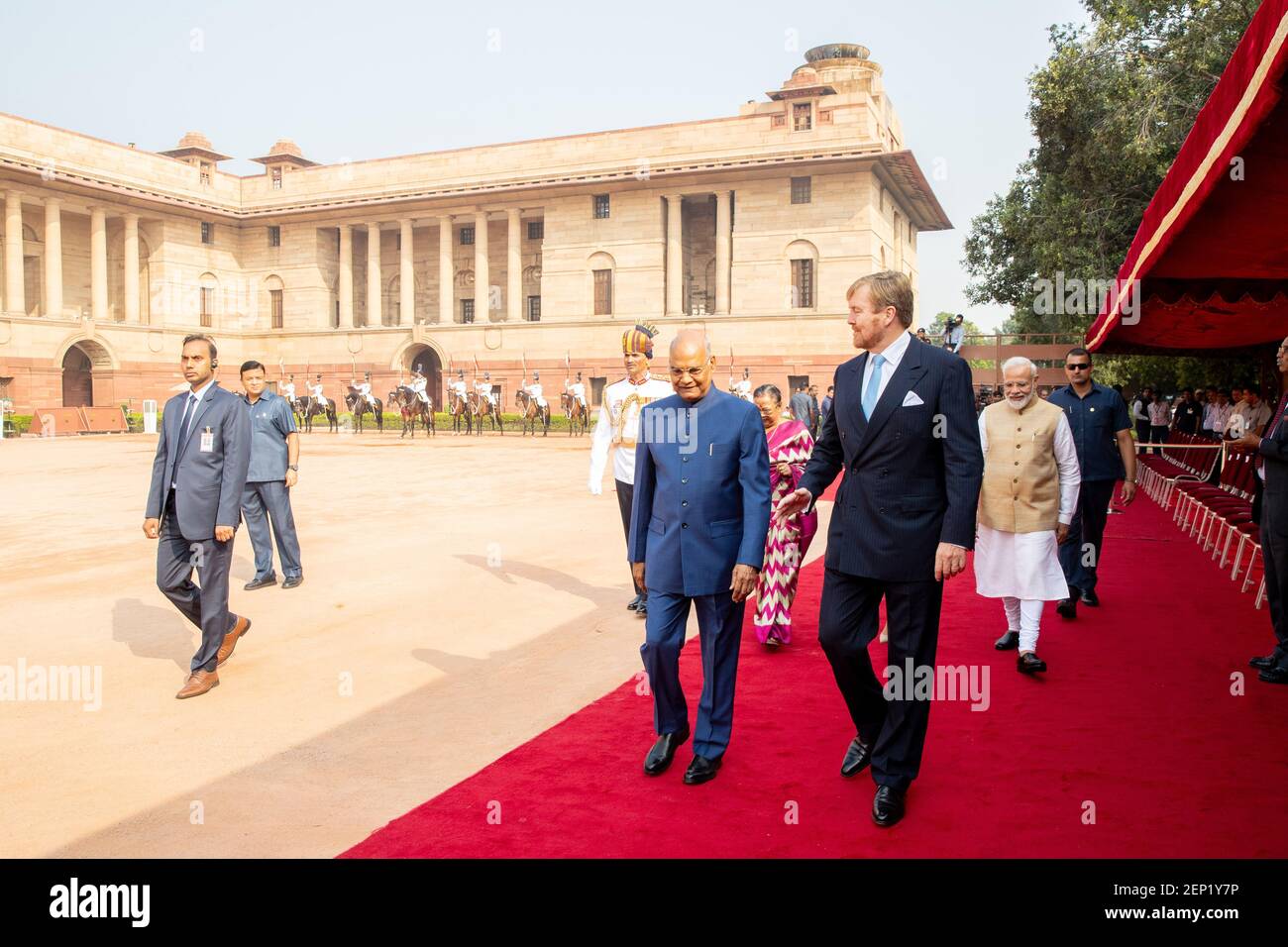 King Willem-Alexander and Queen Maxima with Prime Minister Narendra ...