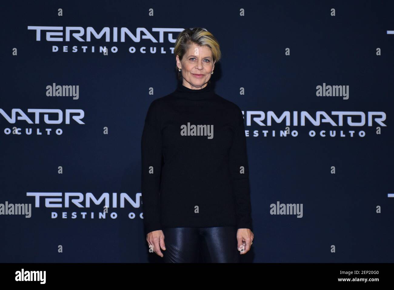 MEXICO CITY, MEXICO - OCTOBER 14: Actress Linda Hamilton who makes the ...