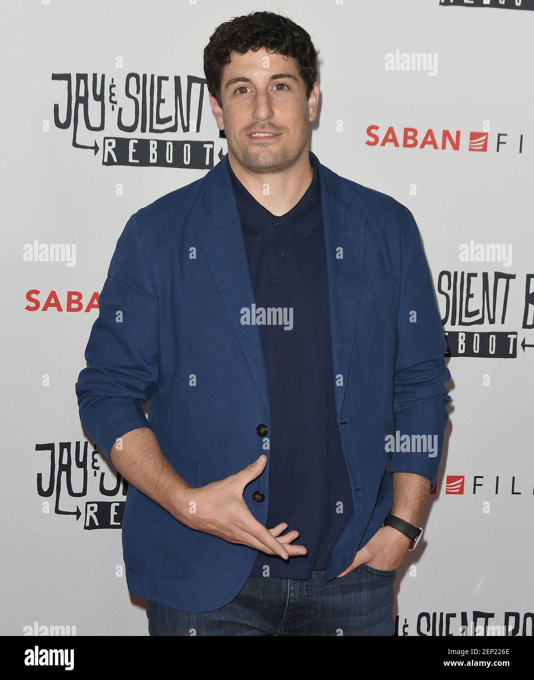 Jason Biggs arrives at the JAY AND SILENT BOB REBOOT Los Angeles ...
