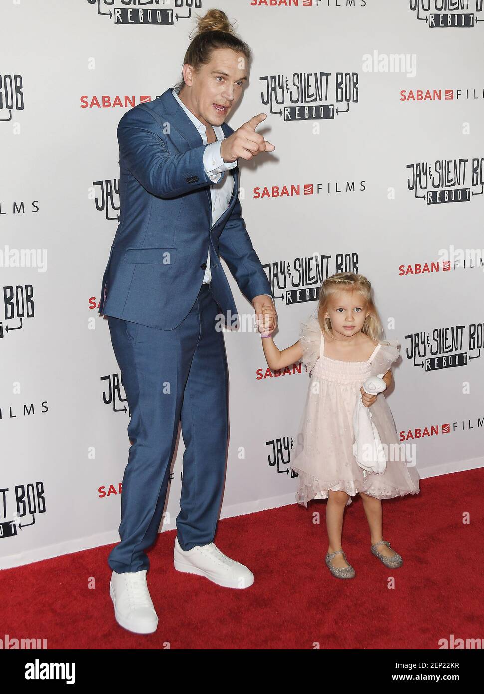 (L-R) Jason Mewes and Logan Lee Mewes at the JAY AND SILENT BOB REBOOT ...