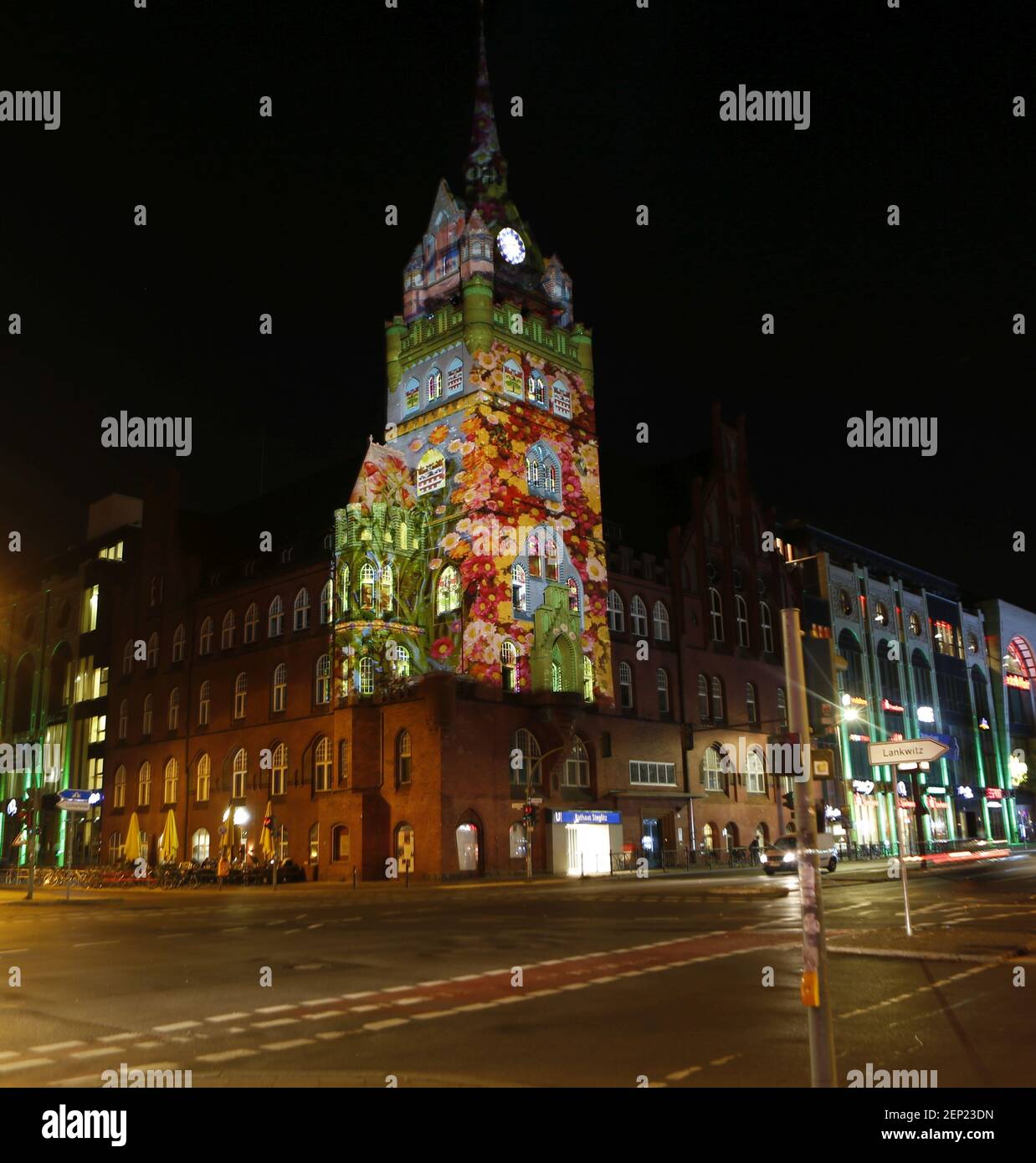 (10/14/2019) Germany: In Berlin, many buildings are illuminated ...
