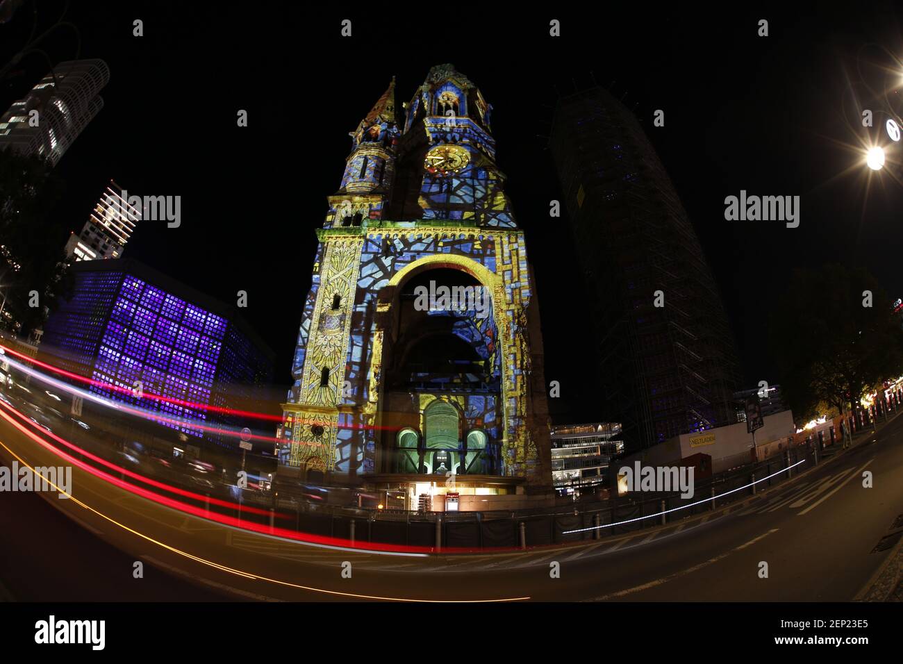(10/14/2019) Germany: In Berlin, many buildings are illuminated ...
