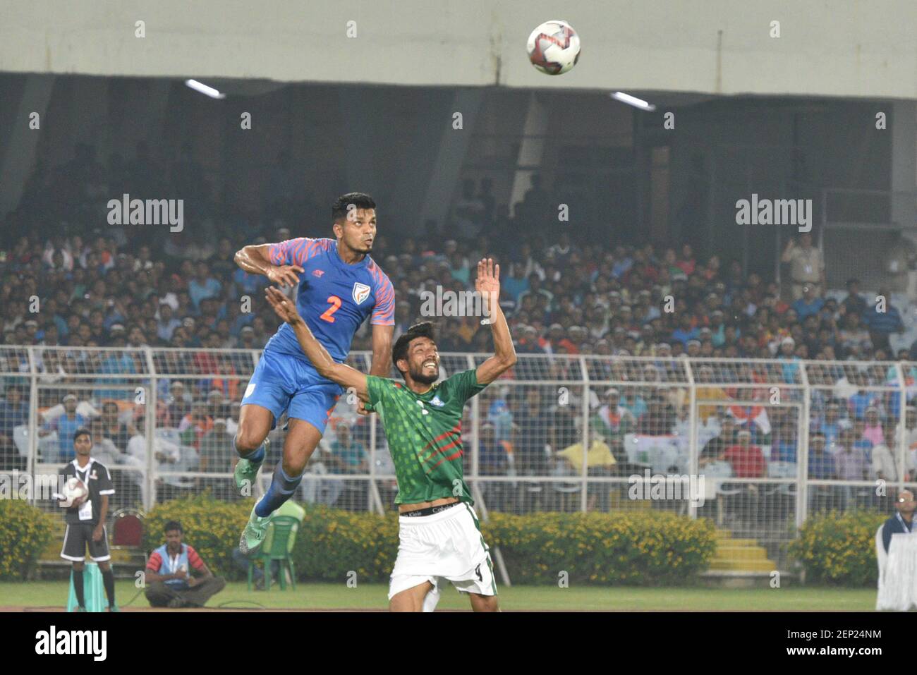 KOLKATA, INDIA - OCTOBER 15: Indian player Rahul Bheke with jersey ...