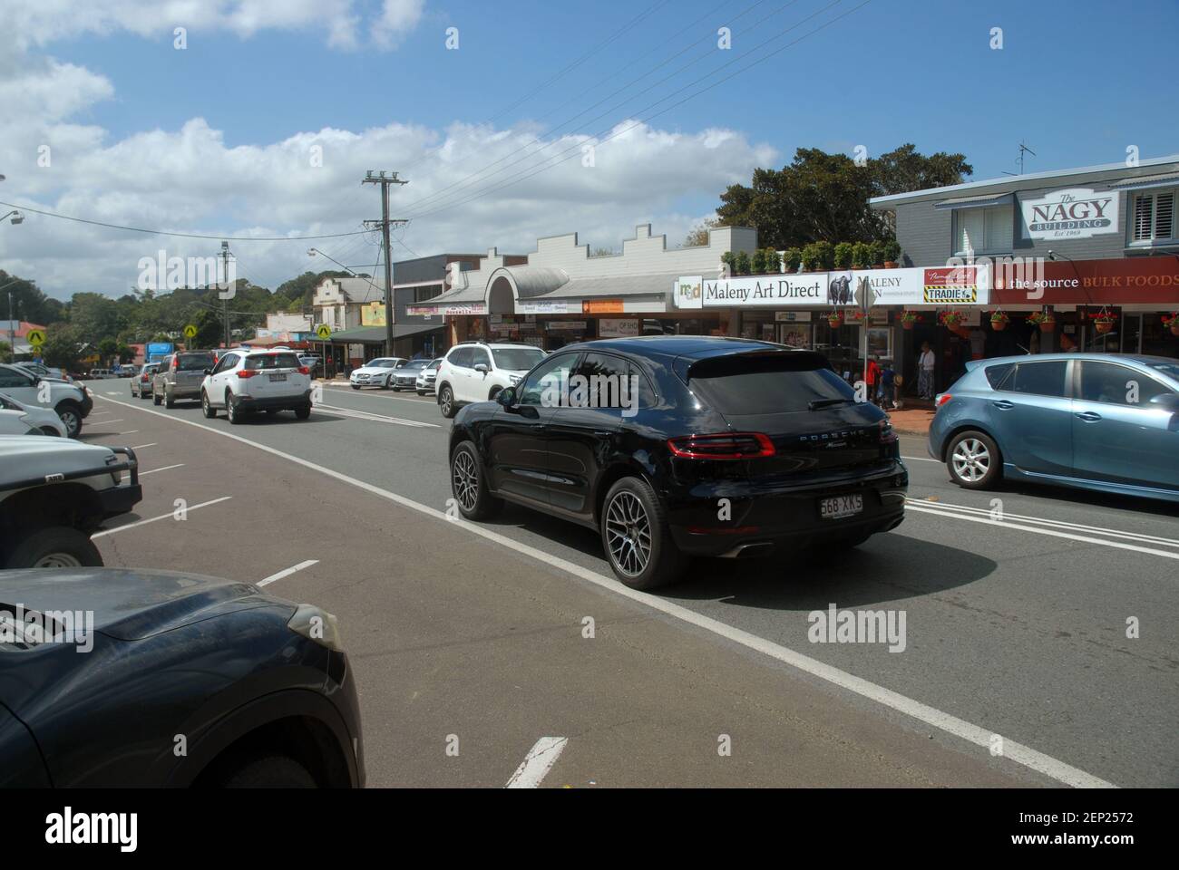 Centre of Town, Maleny, Queensland, Australia Stock Photo - Alamy