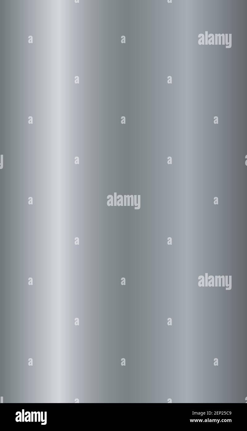 Texture panorama of silver metal with reflection - background Stock ...