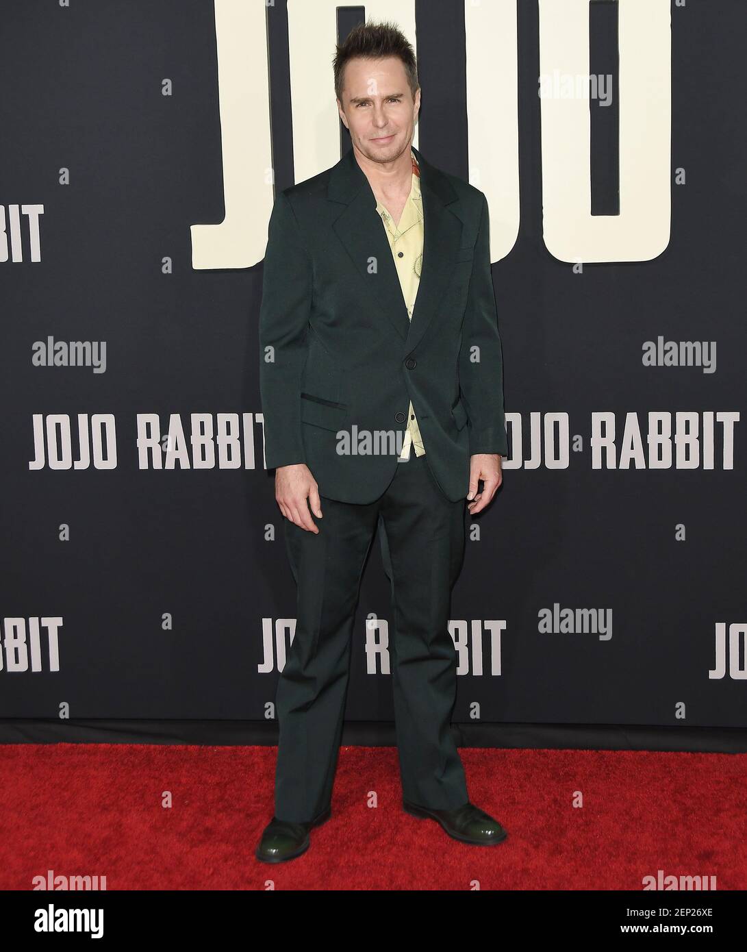 Sam Rockwell arrives at the JOJO RABBIT Los Angeles Premiere held at ...