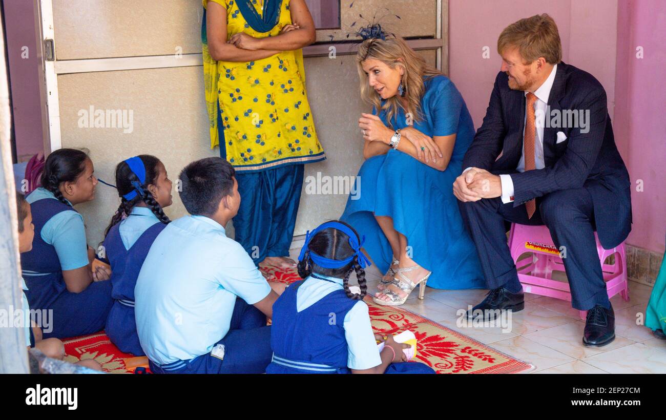 King Willem-Alexander and Queen Maxima of the Netherlands visit Tiny Miracles at Gol Maidan in ...