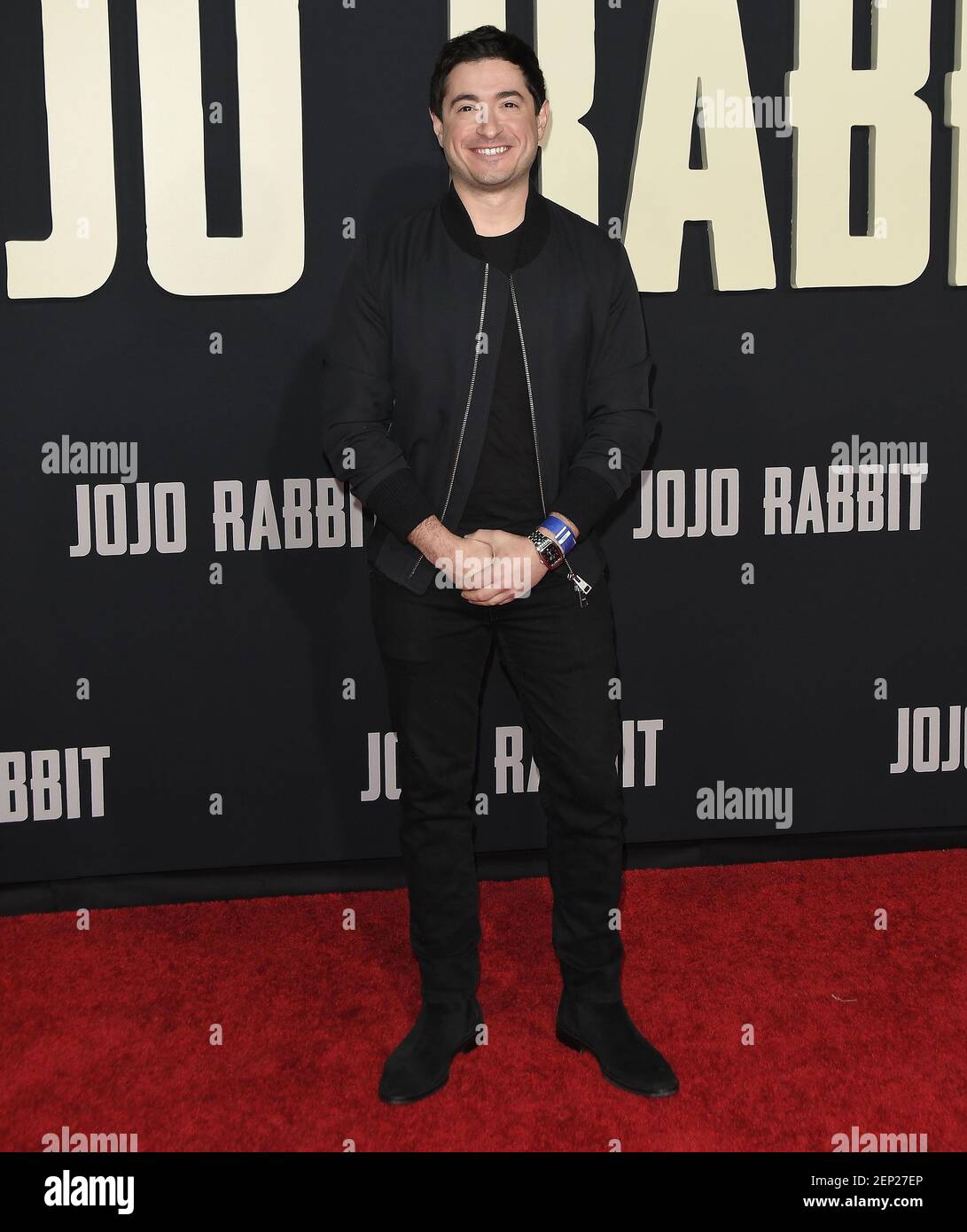 Jason Fuchs arrives at the JOJO RABBIT Los Angeles Premiere held at the ...