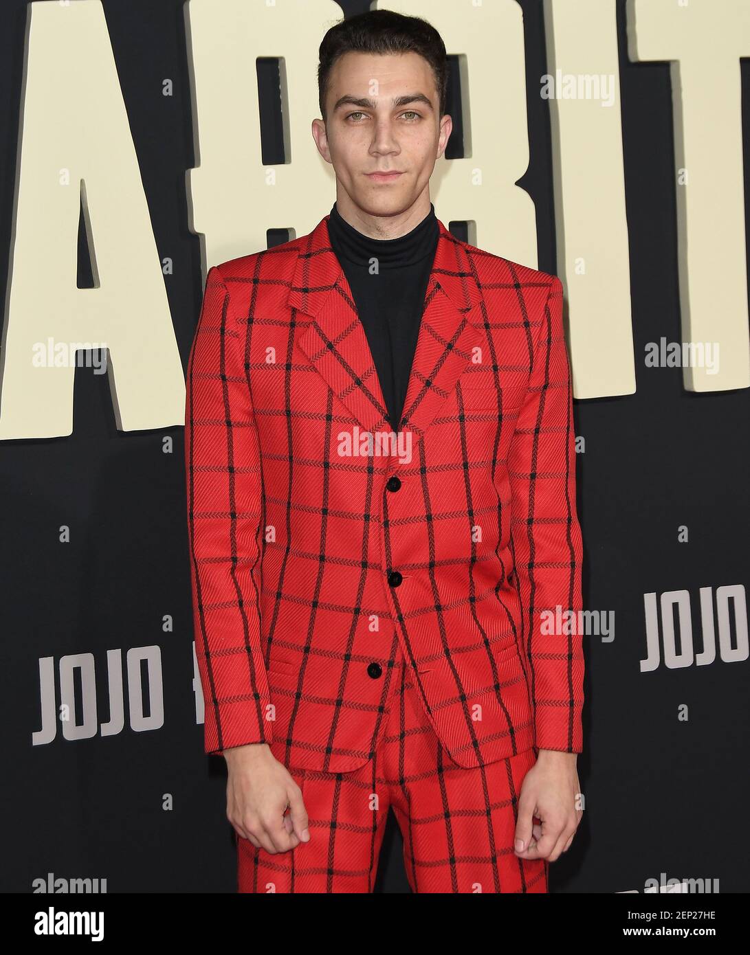Luke Brandon Field arrives at the JOJO RABBIT Los Angeles Premiere held ...