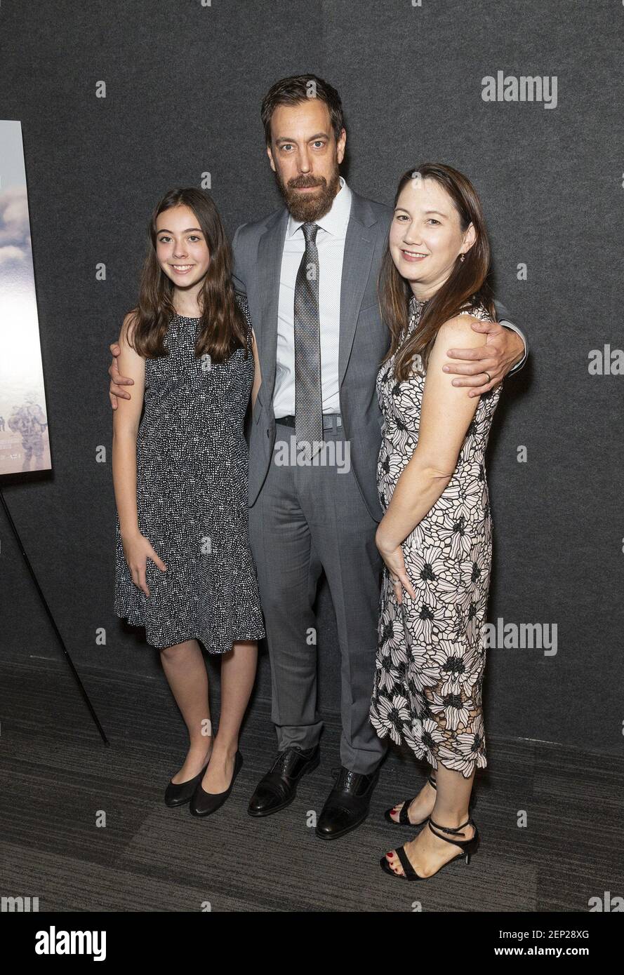 Dan Krauss (C) and wife and daughter attend special screening of The ...