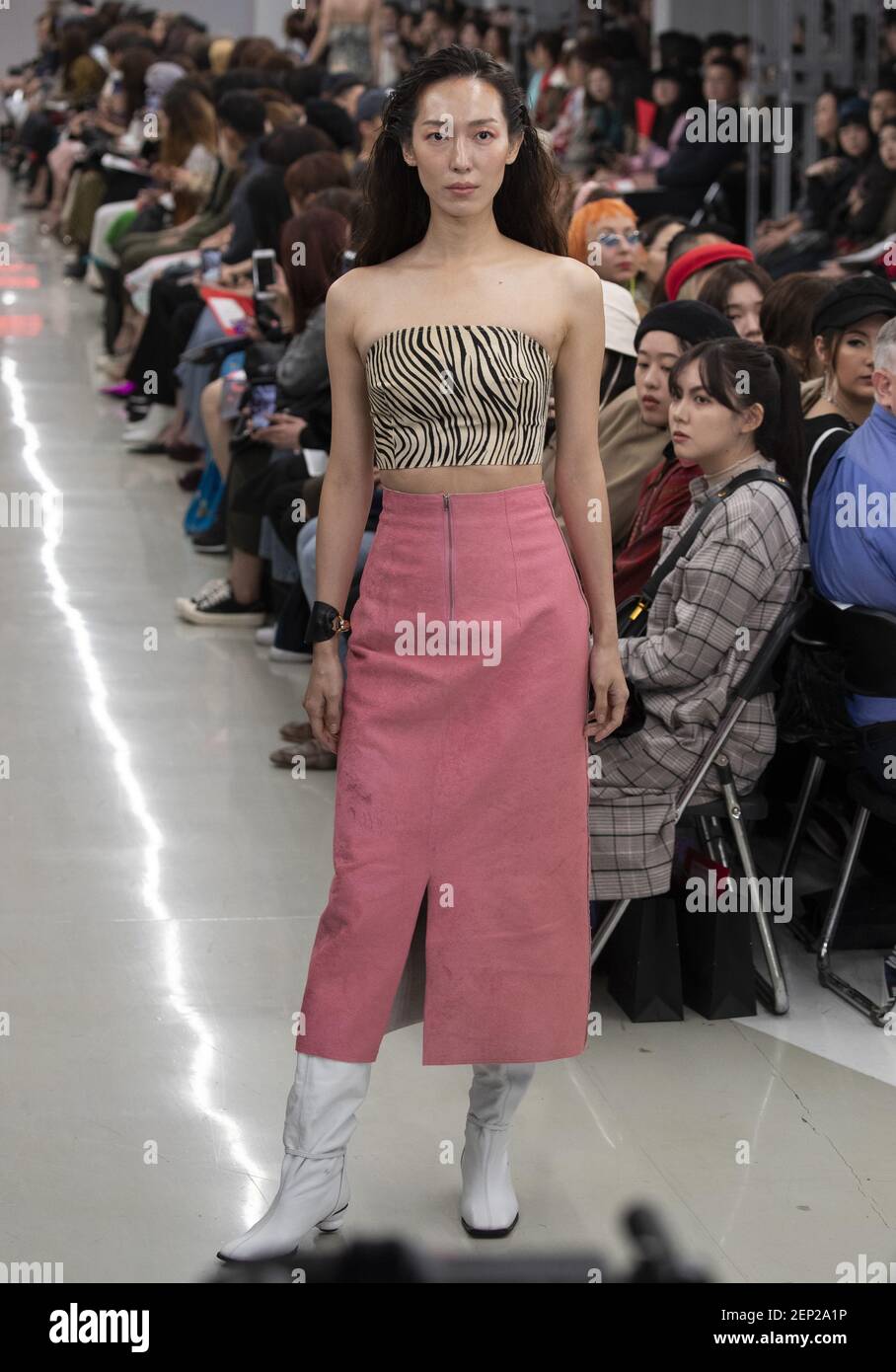 16 October 2019 - Seoul, South Korea : South Korean model on the runway ...