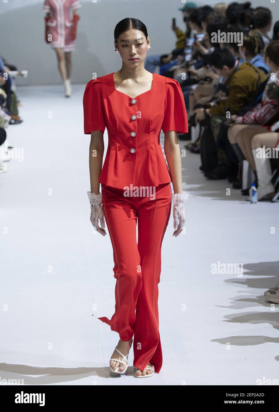 16 October 2019 - Seoul, South Korea : South Korean model on the runway ...