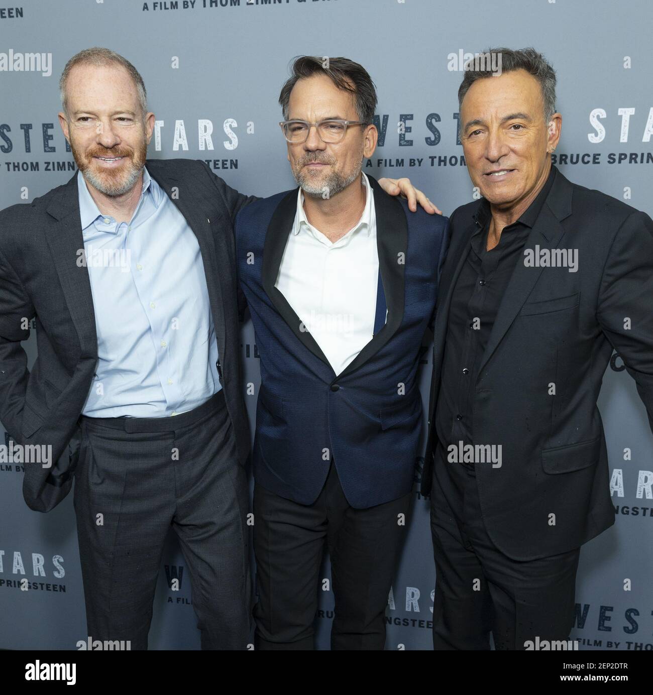 Toby Emmerich, Thom Zimny and Bruce Springsteen attend the New York ...