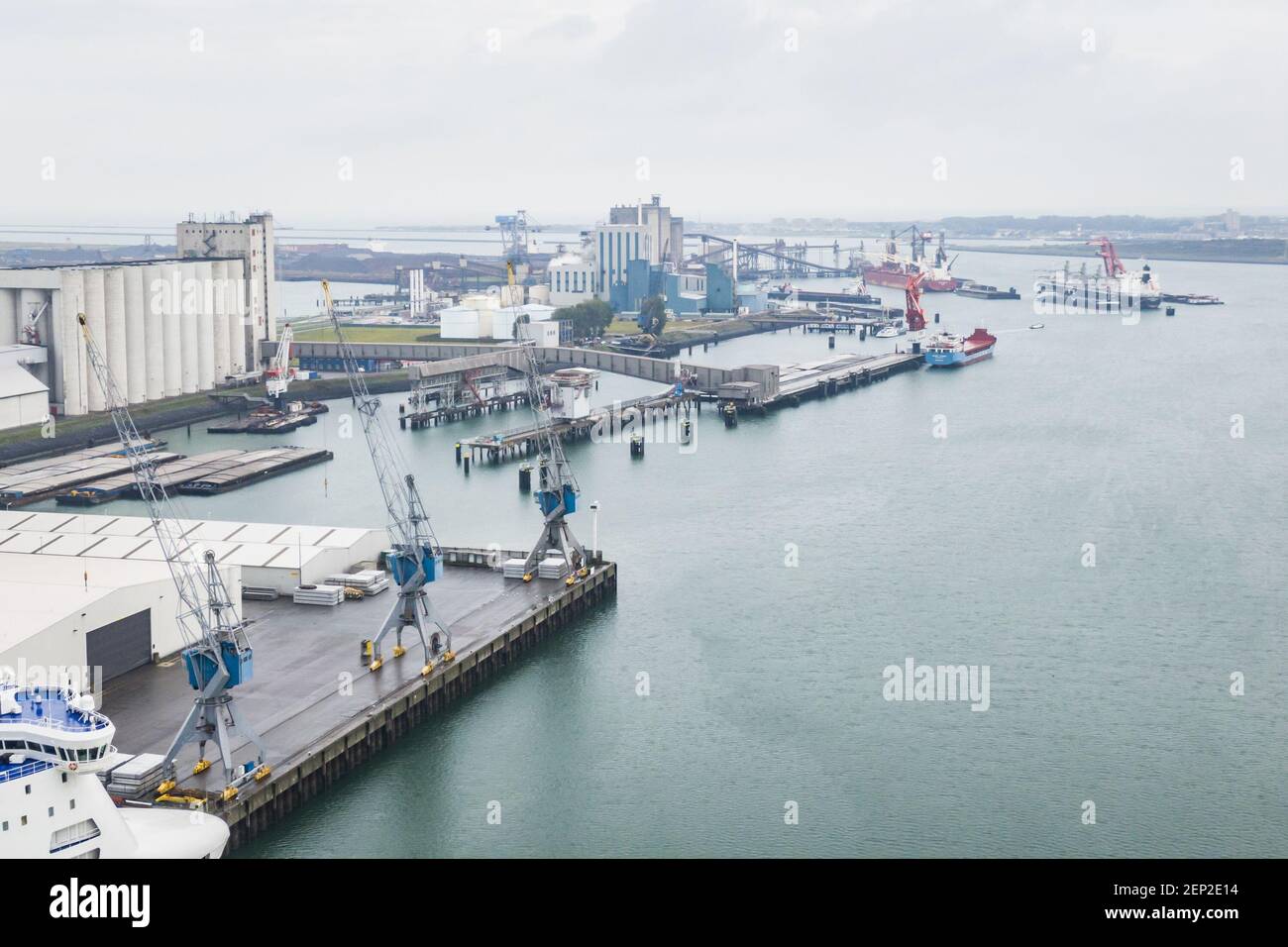 DEN HAAG, 17-10-2019, The Rotterdam Container terminal Harbor at the ...