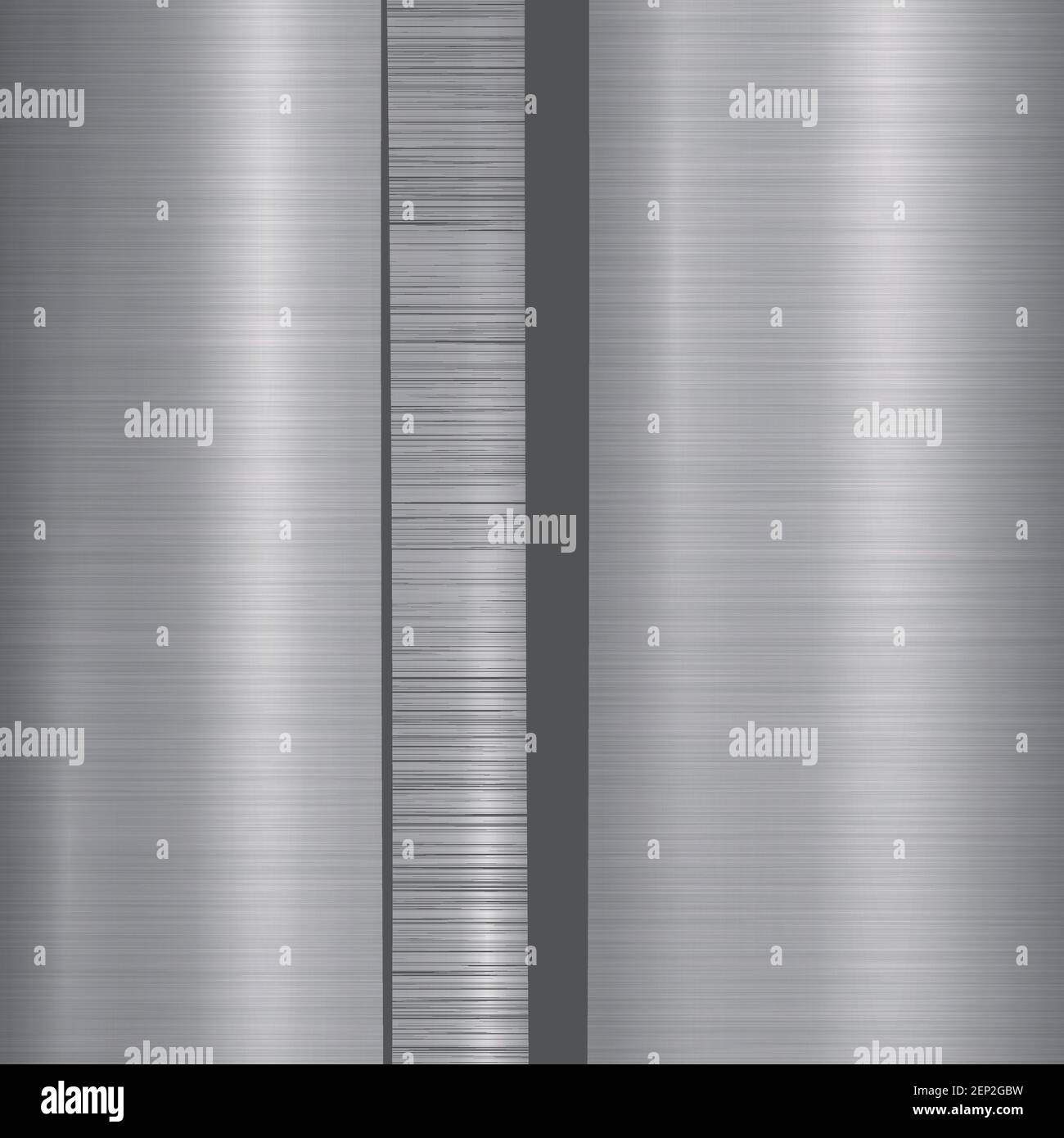 Texture panorama of silver metal with reflection - background Stock ...